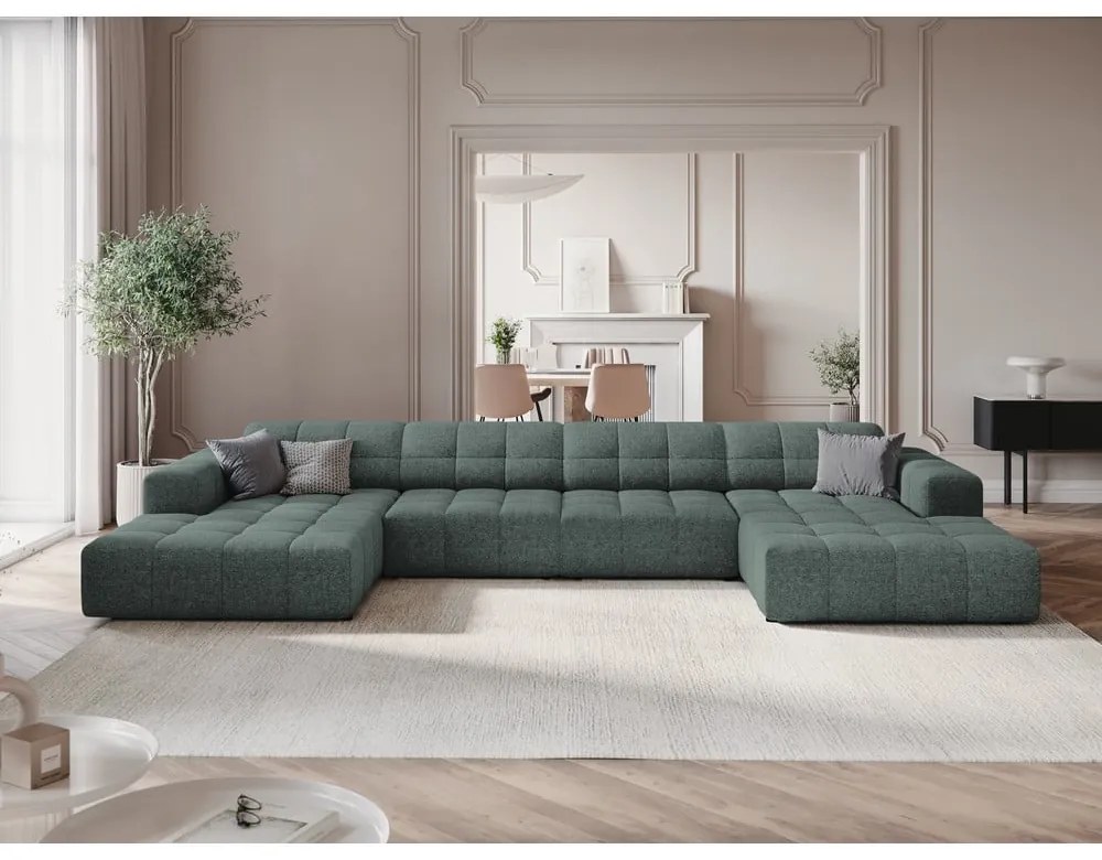 Tyrkysová rohová pohovka (do "U") Chicago – Cosmopolitan Design