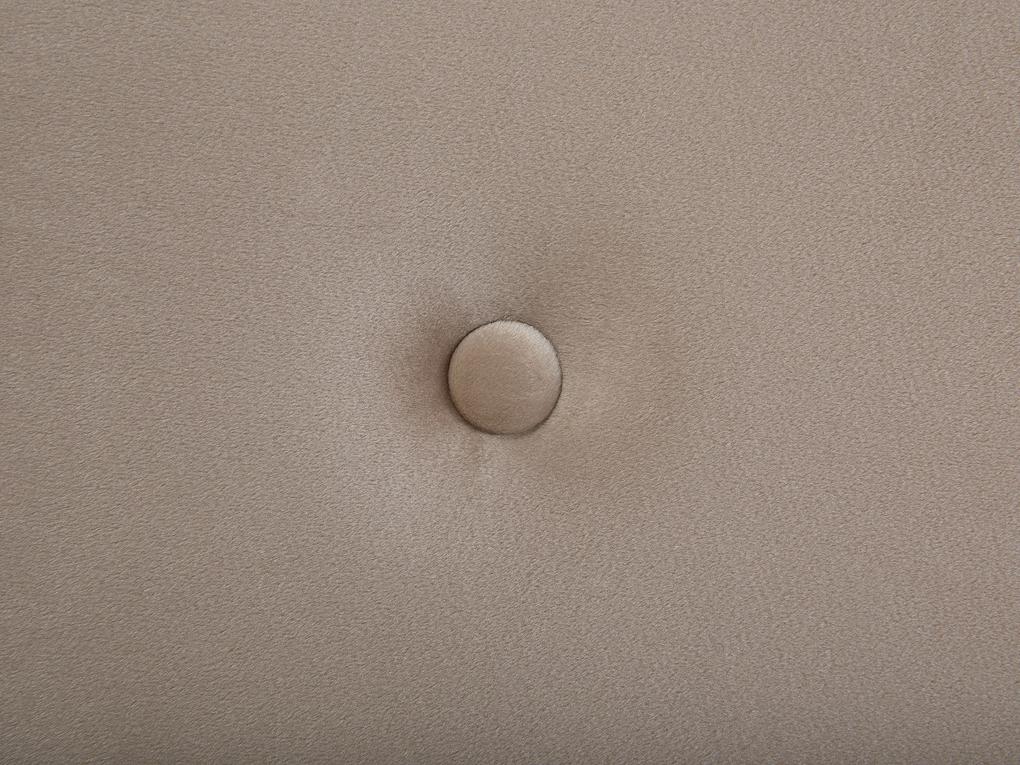 Kontinentální postel, CONSUL, béžová, 180x200 cm Beliani