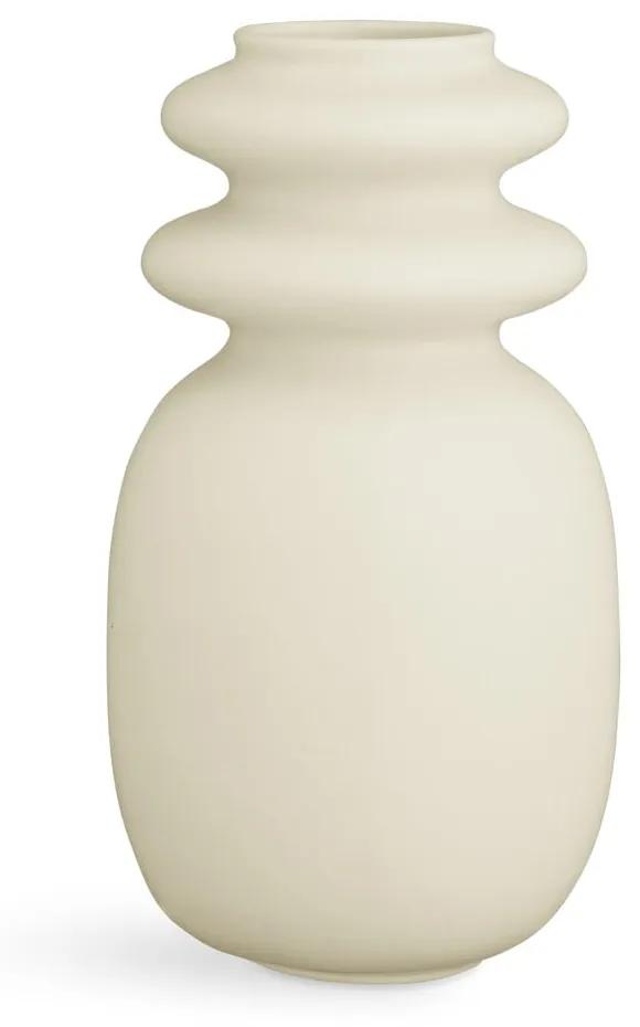 Krémově bílá keramická váza Kähler Design Kontur, výška 29 cm