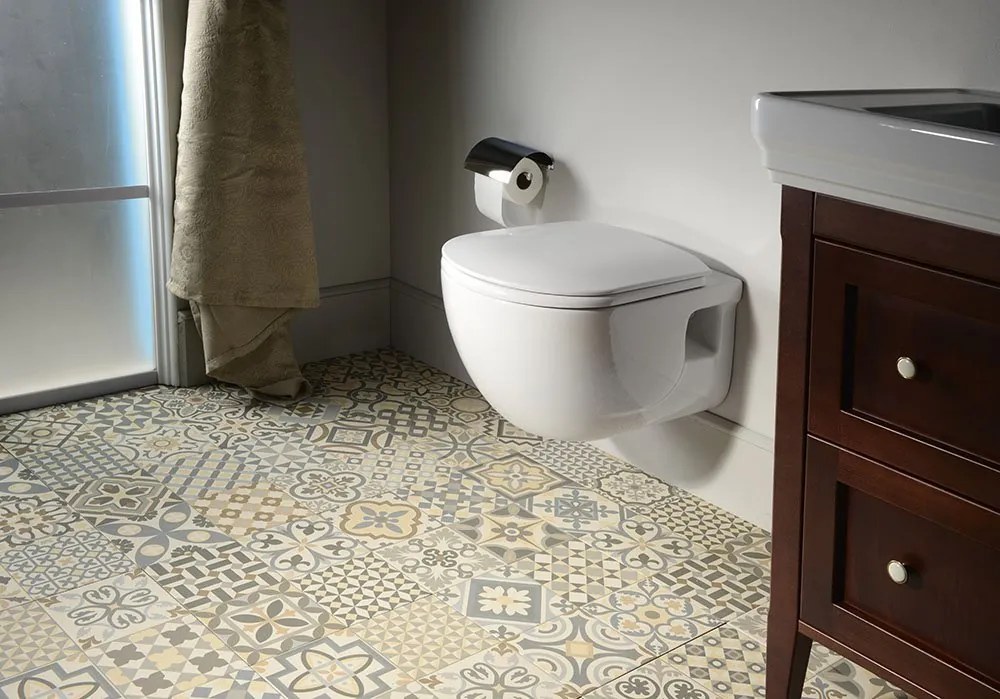 Sapho Sapho, BRILLA závěsná WC mísa s bidet. sprškou, Rimless, 36,5x53 cm, bílá, 100612