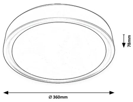 Rabalux - LED RGB Stmívatelné stropní svítidlo se senzorem LED/28W/230V + DO