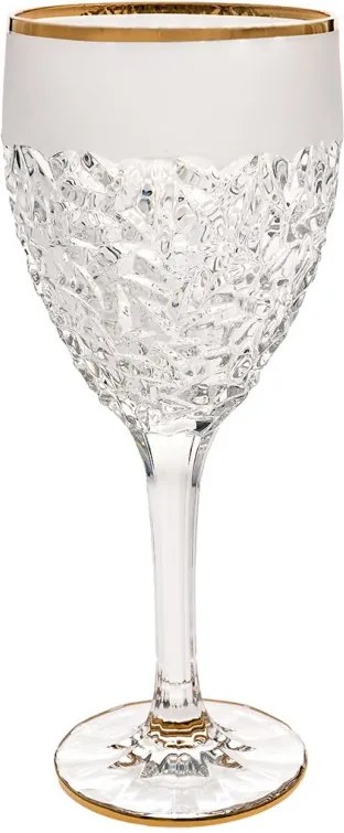 BOHEMIA JIHLAVA NICOLETTE GOLD/MAT SKLENICE NA VÍNO 320ML SADA 6KS