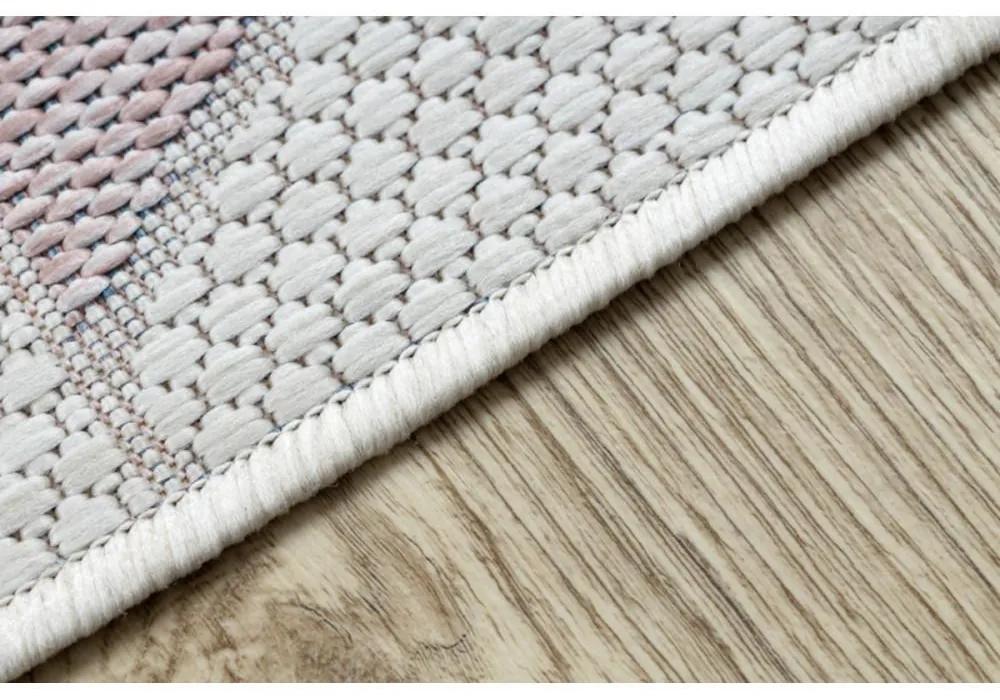 Kusový koberec Nina krémově růžový atyp 60x200cm