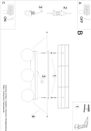 Sollux SL.1153 - Stropní svítidlo YOLI 3xG9/12W/230V černá