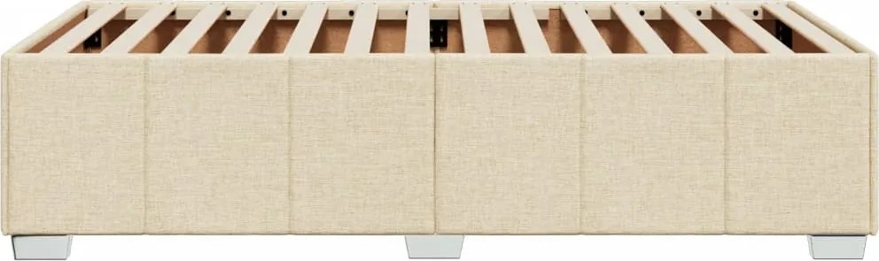 Rám postele bez matrací krémově 90x200 cm textil 3284809
