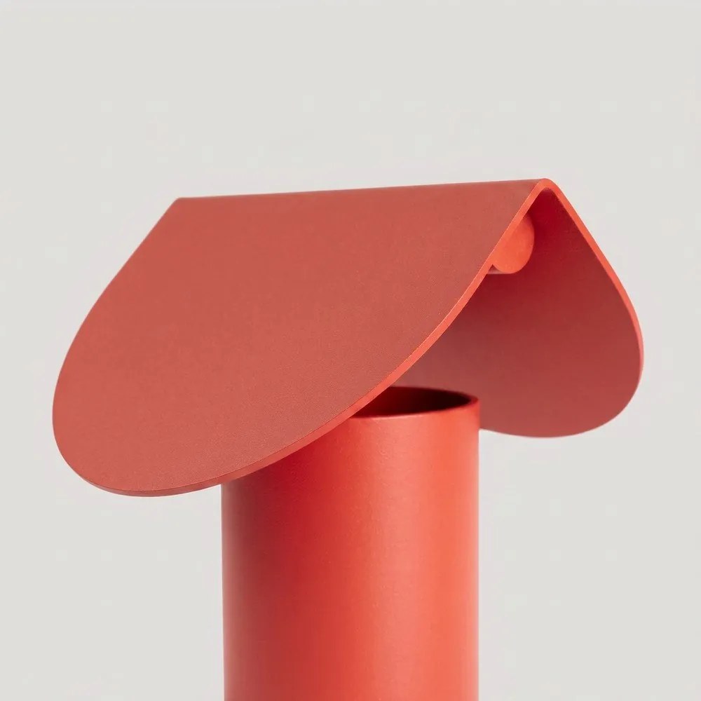 Červená hliníková LED stolní lampa (výška 15 cm) BISCUIT – Thoro