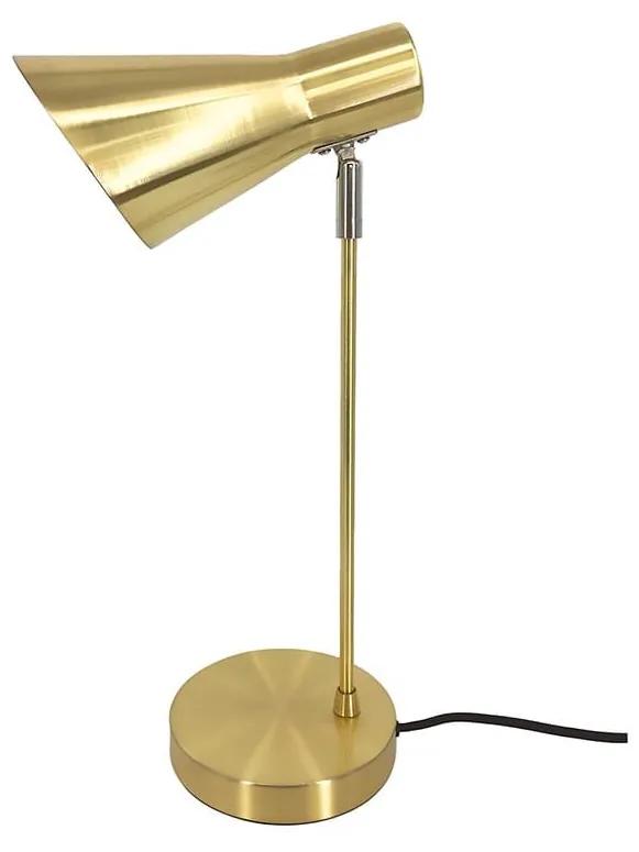 LEITMOTIV Stolní lampa Beaufort Metal matná zlatá