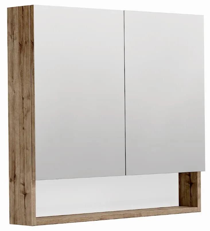 Zrcadlová skříňka SAT Cubeway 14x72 cm lamino dub wellington GALCU80DW
