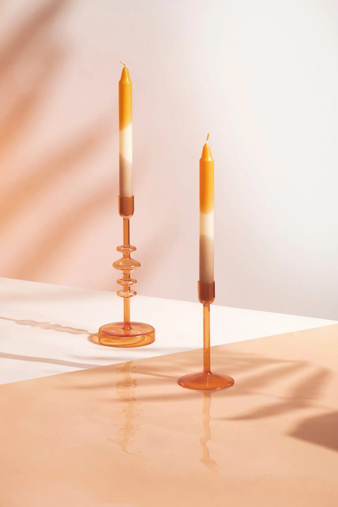 Svícen na klasickou svíčku Like Home Apricot 15 cm