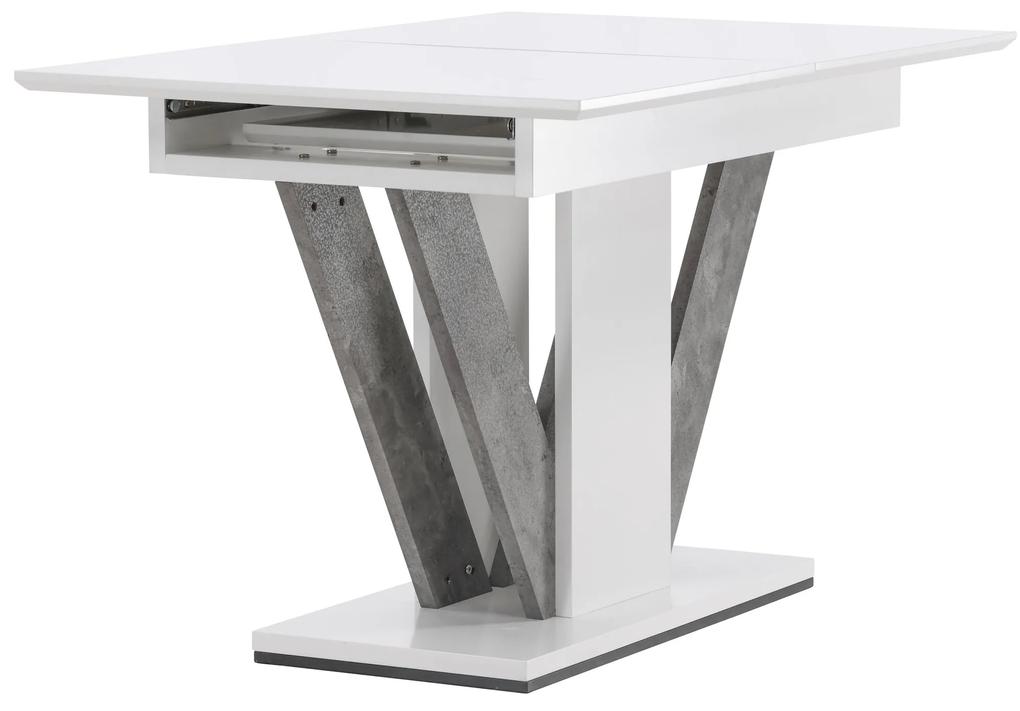 Jídelní stůl Disa, bílý, 76x120x80