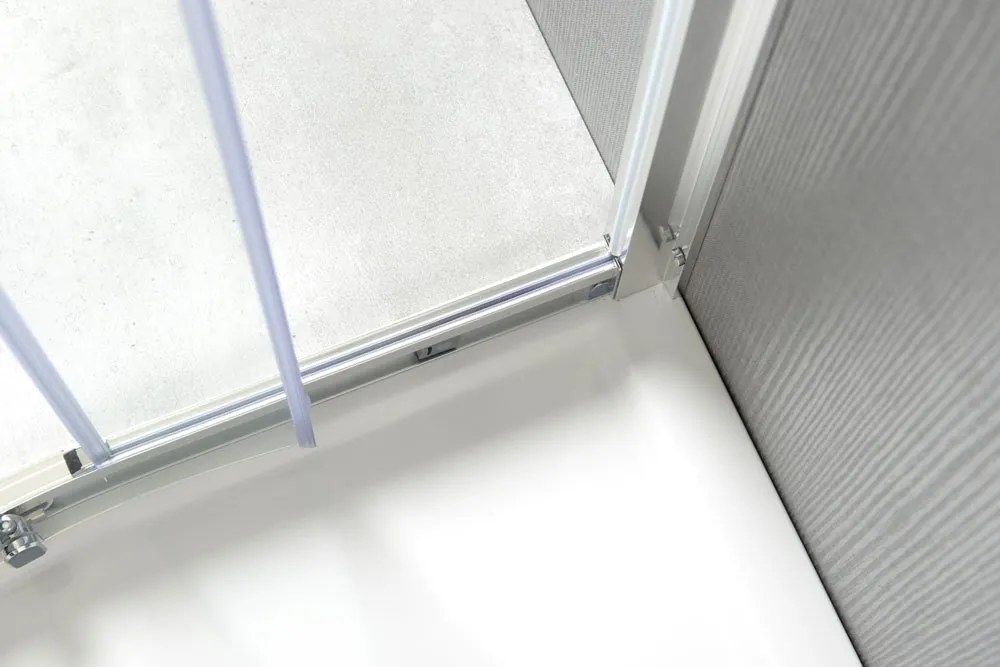 Gelco Gelco, AKCE čtvrtkruhová sprchová zástěna 900x900x1900mm, čiré sklo, AG4290