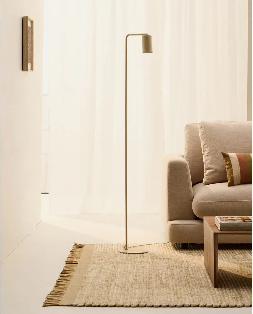 Béžová stojací lampa (výška 147 cm) Manie – Kave Home