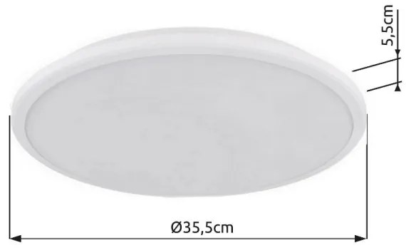 Globo 41569-18W - LED Stropní svítidlo XANDER LED/18W/230V 3000K pr. 35 cm bílá