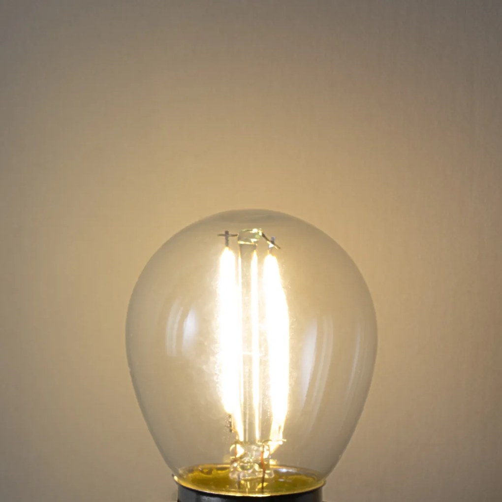 Sada 5 stmívatelných LED žárovek E27 P45 s čirým sklem 3W 250 lm 3000K