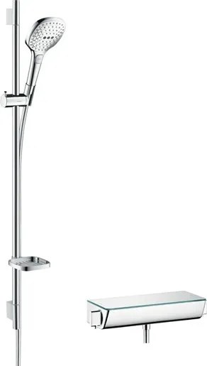 Hansgrohe Raindance Select E sprchový systém na stěnu s termostatickou baterií chrom 27039000
