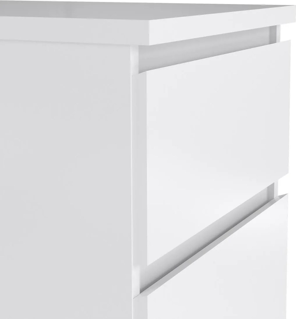 FALCO Komoda Simplicity 233 bílý lesk