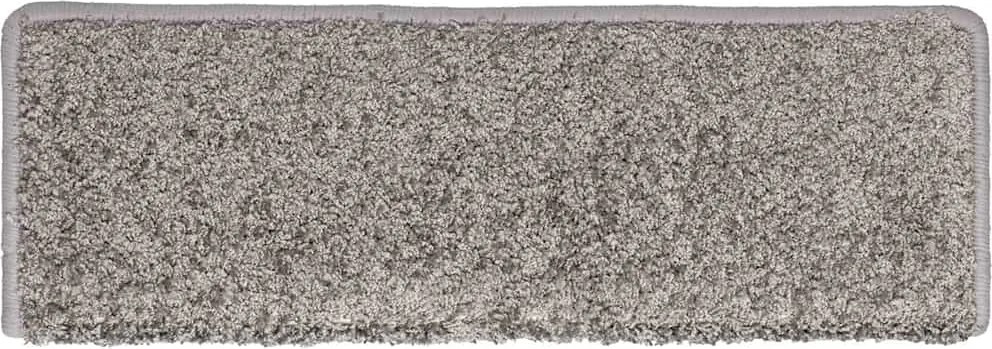 Schodové rohože 30 ks 65 x 21 x 4 cm šedé s obdélníkovým okrajem 3365825