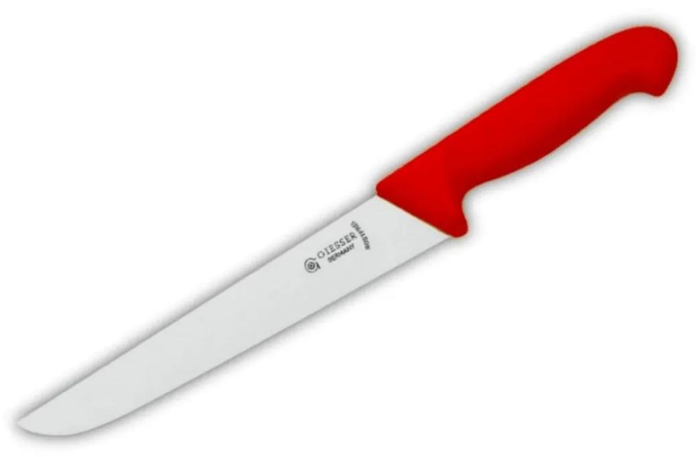 Giesser, Nůž řeznický 21 cm - červený