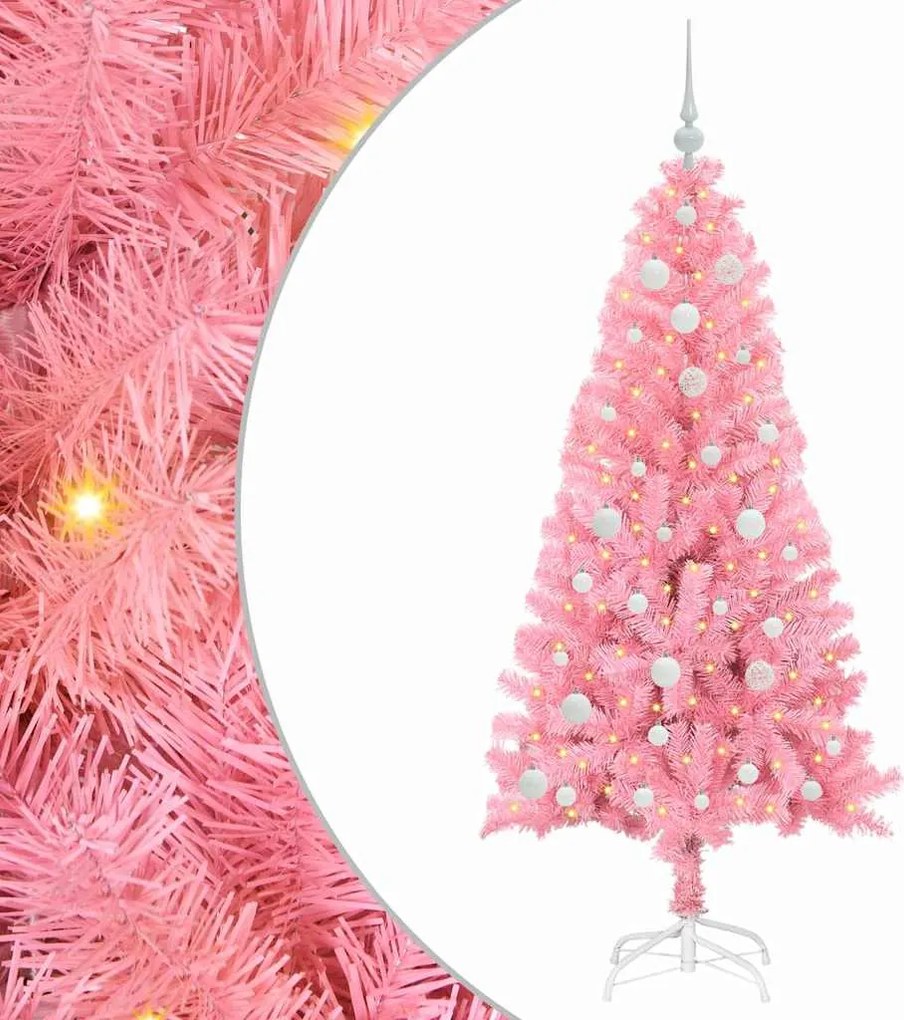 Vánoční stromeček Růžová 150 cm PVC 3396419