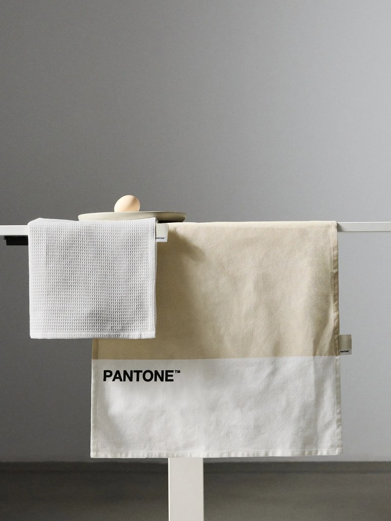 Sinsay - Sada kuchyňských utěrek 2 pack Pantone - krémová