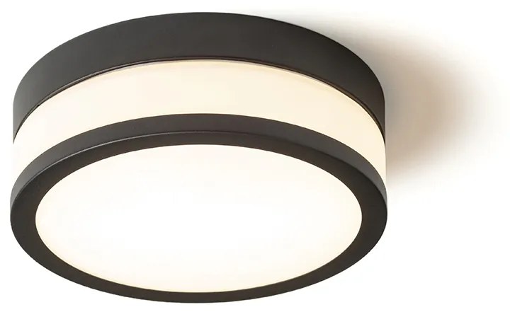 RENDL R13680 CIRA LED přisazené svítidlo, koupelnová IP44 opálové sklo/černá