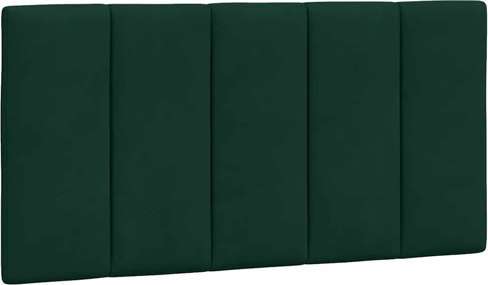 Postel s matrací Hanko tmavě zelená 100 x 200 cm samet 3208583