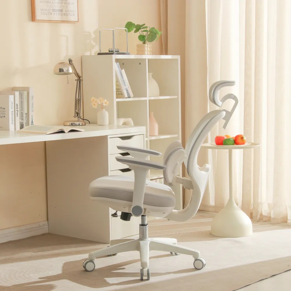 Ergonomická kancelářská židle BALANCE - šedá síťovina