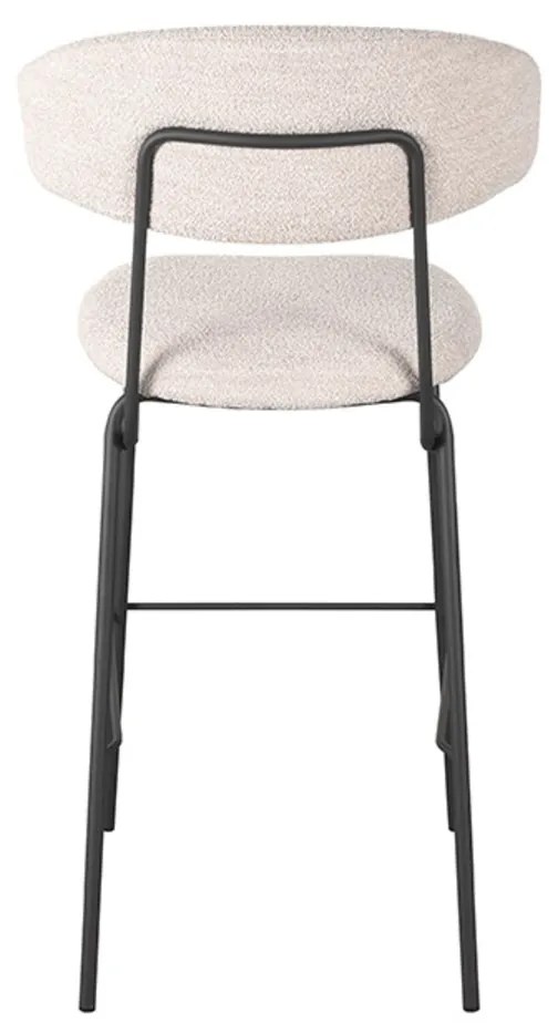 LABEL51 Barová židle ZACK bílé bouclé 107cm IH-50.175