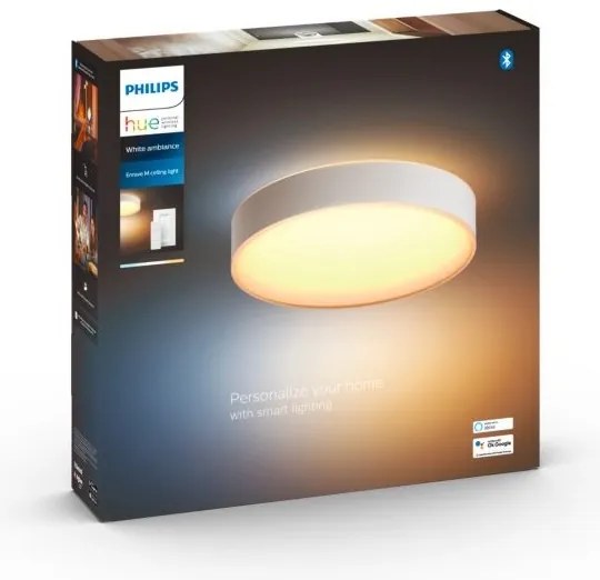 Philips - LED Stmívatelné stropní svítidlo Hue ENRAVE M LED/19,2W/230V bílá + DO