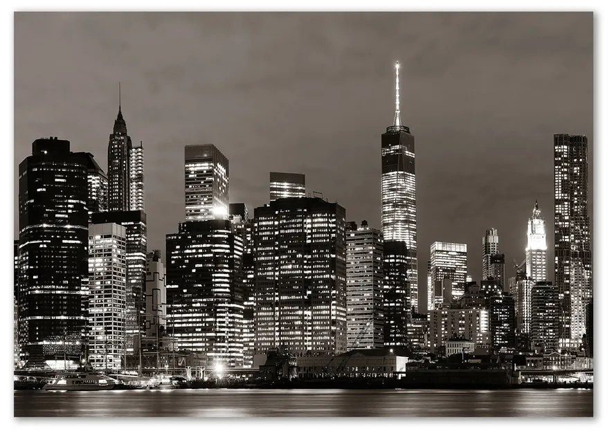 Wallmuralia Foto obraz sklo tvrzené Manhattan New York 100x70 cm