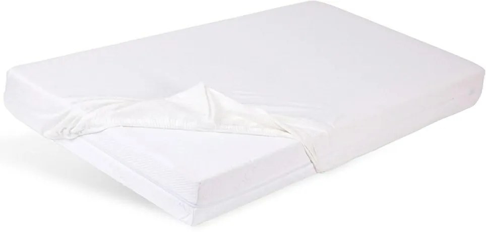 BabyMatex Nepromokavé prostěradlo 60x120 01 bílé s gumou Bamboo bamboo pro podložení dětské postýlky