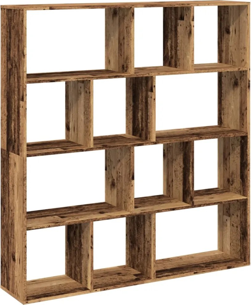 Knihovna old wood 132 x 29 x 141,5 cm kompozitní dřevo 3310314