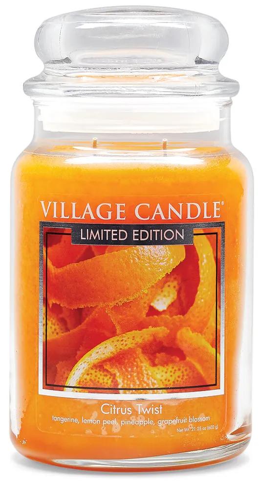 Village Candle Vonná svíčka Citrusové osvěžení - Citrus Twist, 602 g