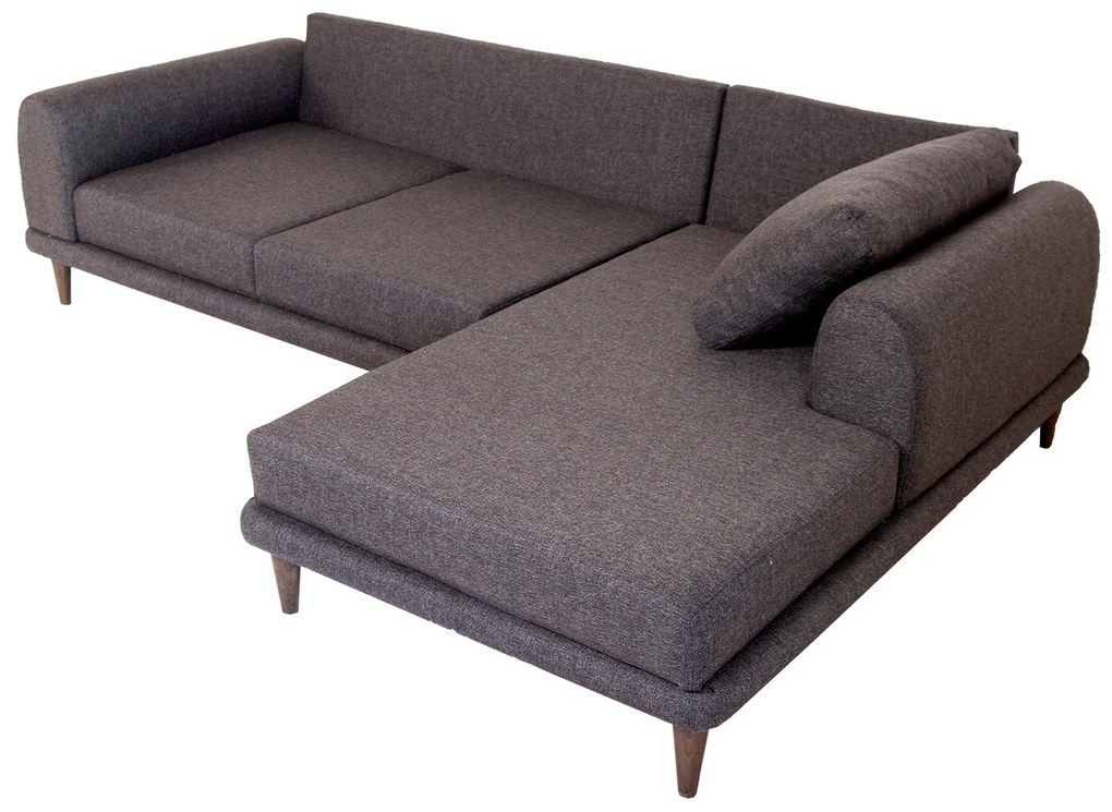 Hanah Home Čtyřmístná pohovka NERO antracitová pravá 250 cm