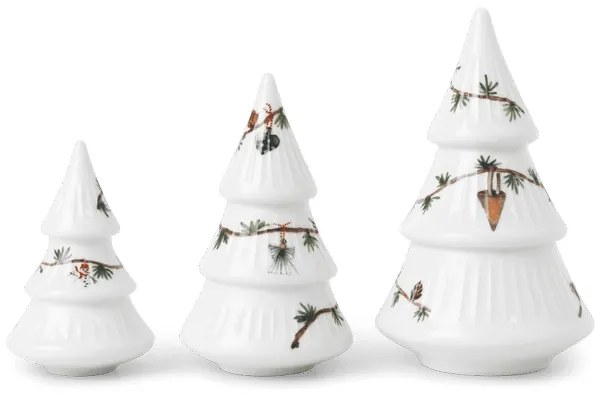 Porcelánové stromečky Hammershoi Christmas - set 3 Kähler