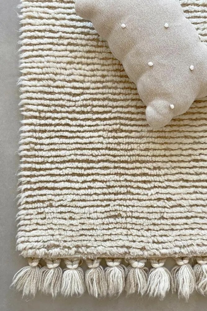 Lorena Canals Vlněný koberec 120 x 170 pískový - Sheep