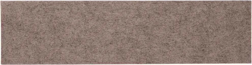 Schodové rohože samolepicí 15 ks 76 x 20 cm světle hnědé obdélníkové 326924