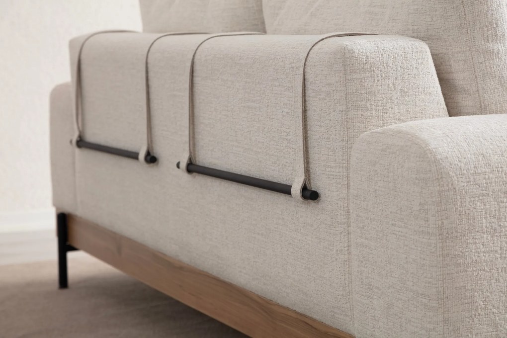 Hanah Home Třímístná pohovka ETI dub bílá 220 cm