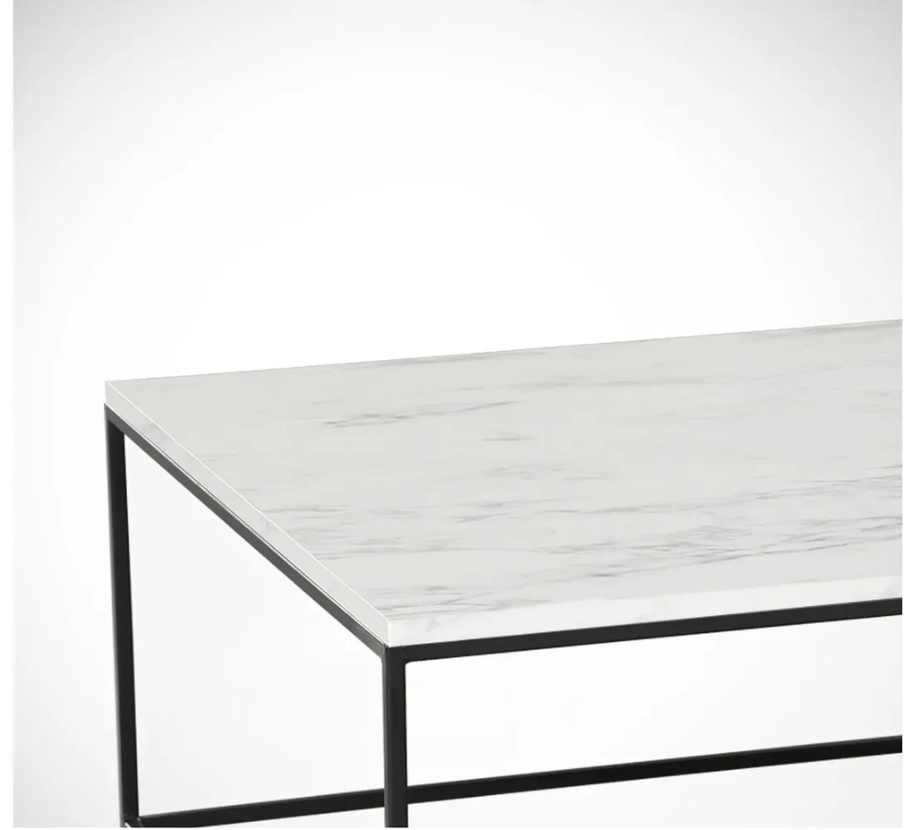 Designový konferenční stolek Oihane 75 cm bílý mramor