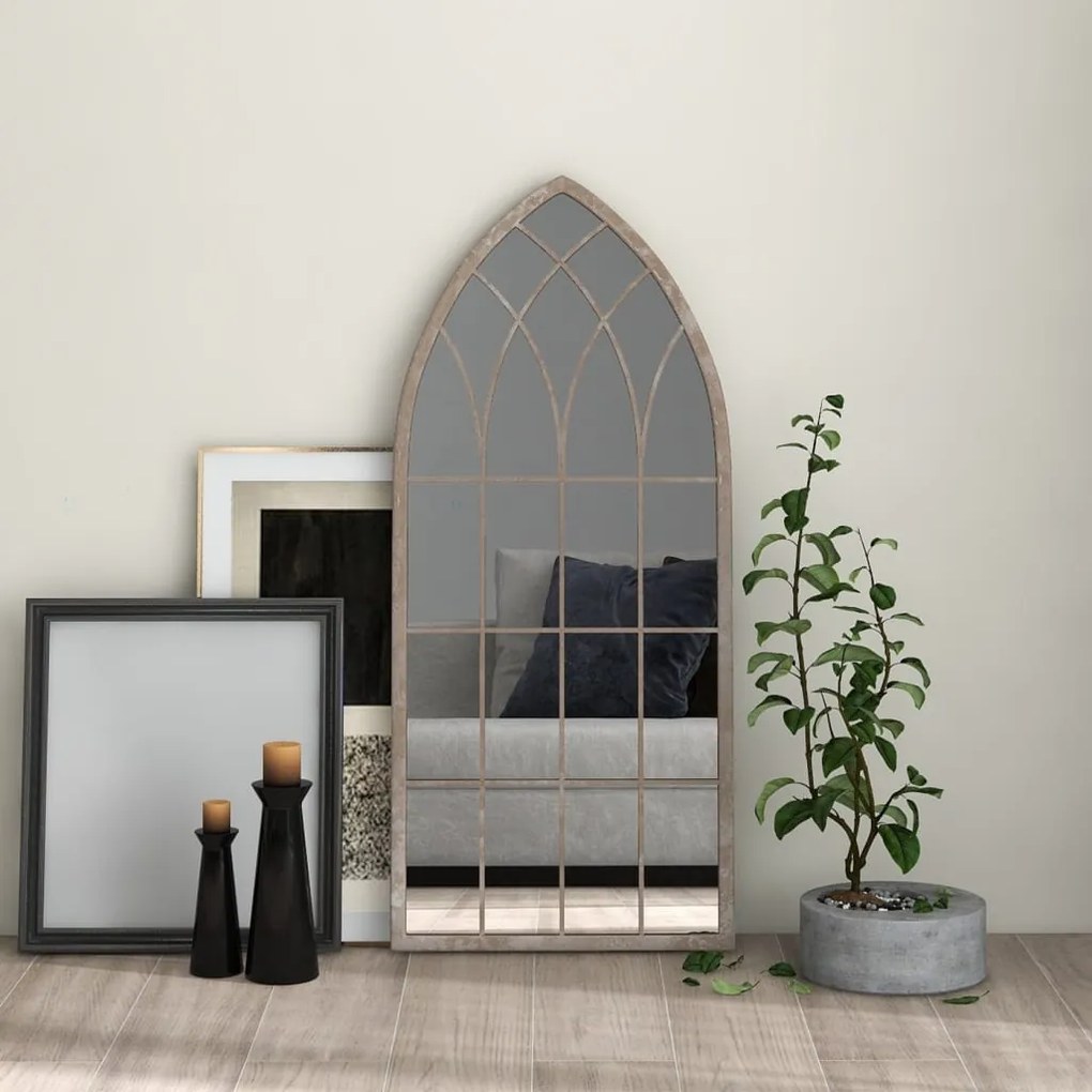 Zrcadlo pískové 100 x 45 cm železo pro použití v interiéru 3093511