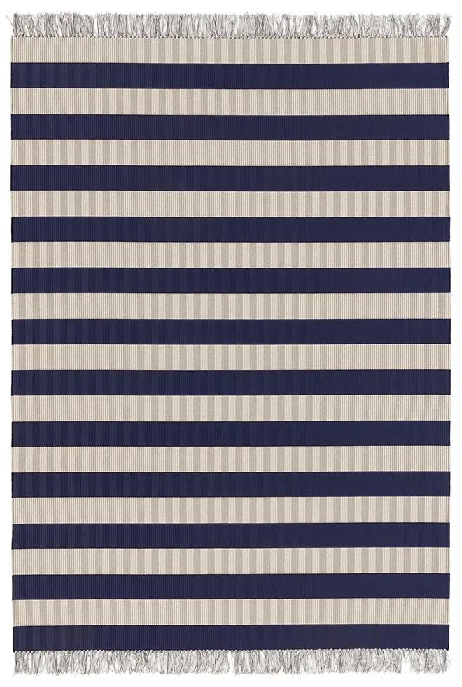 Koberec Big Stripe in/out: Béžovo-modrá 200x300 cm