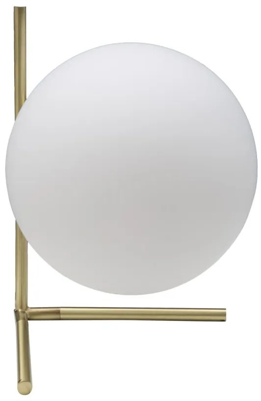 Stolní lampa Mauro Ferretti Barlam Low, 25x25x27 cm, zlatá/bílá