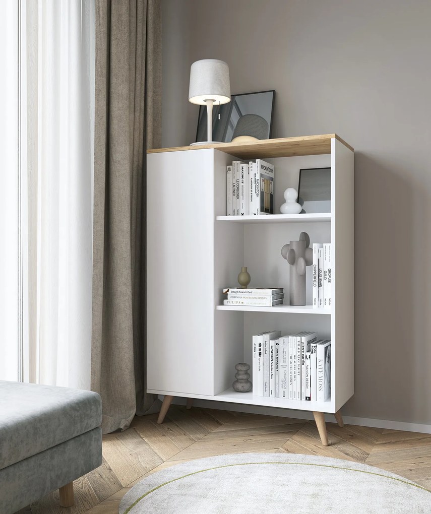 ADRK Furniture Regál FONZI 90x40 BS-FON-90-WC