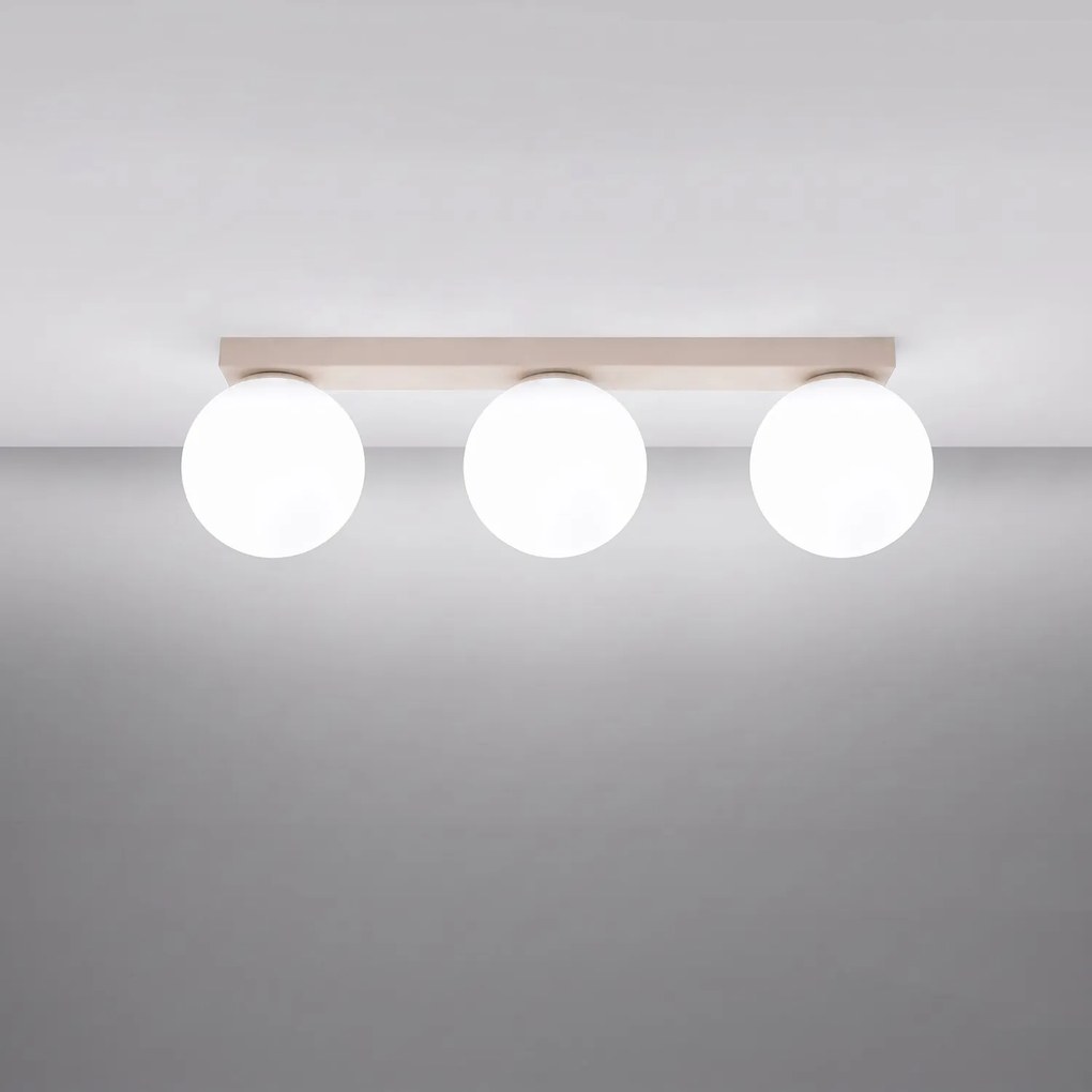 Sollux Lighting Stropní svítidlo YOLI 3 béžové