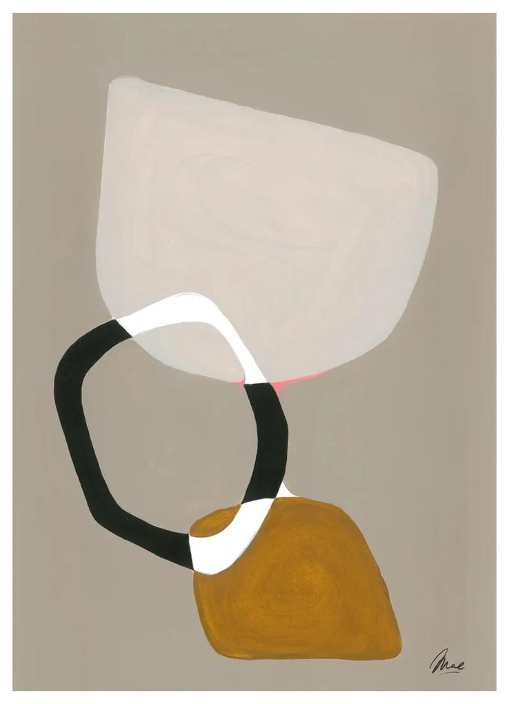 Paper Collective designové moderní obrazy Composition 03 (100 x 140 cm)