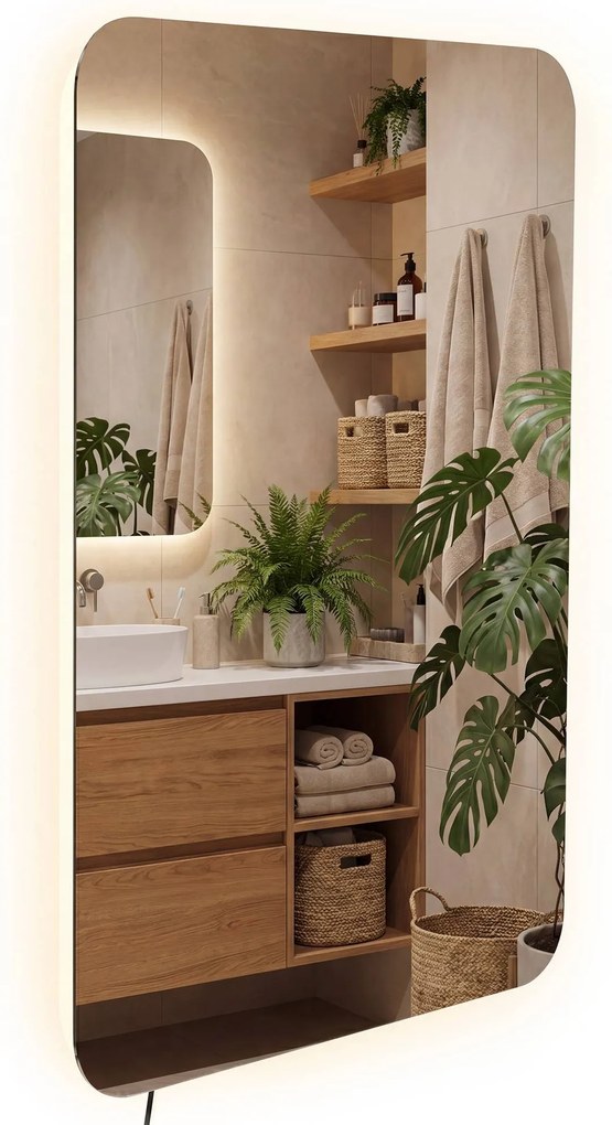 Koupelnové zrcadlo Ariva 70x90 cm – čiré sklo