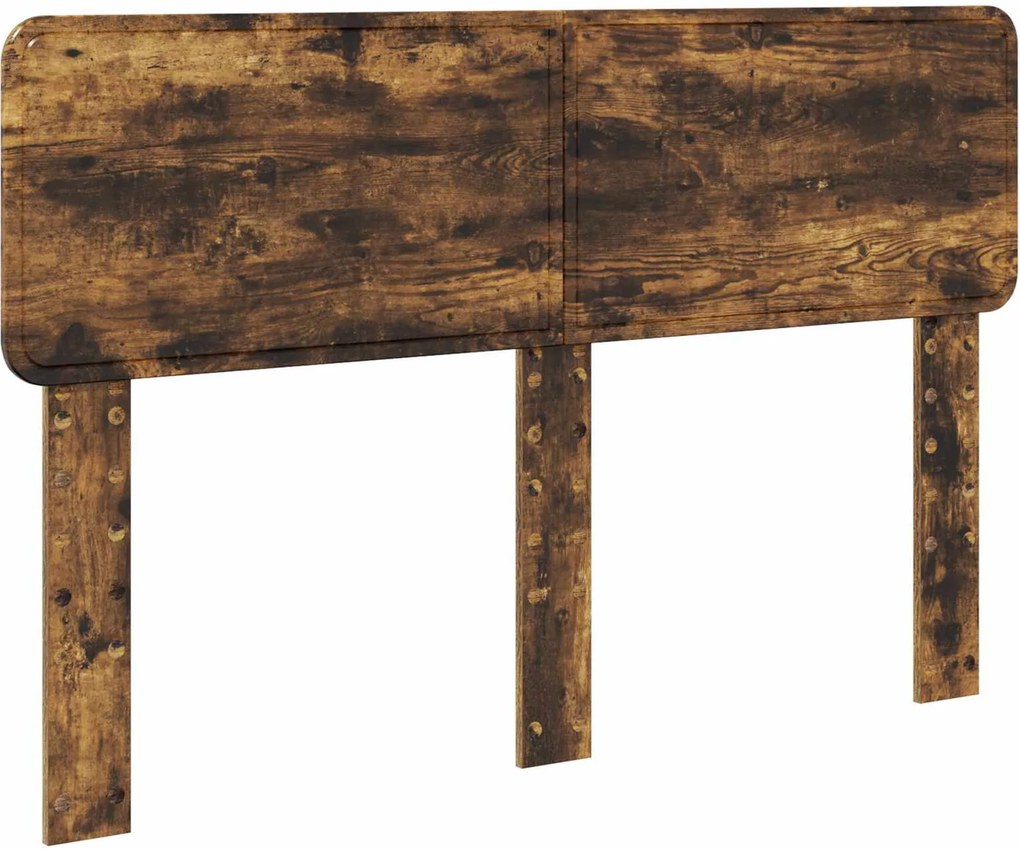 Rám postele Kouřový dub 140 x 200 cm Masivní borové dřevo 3412073