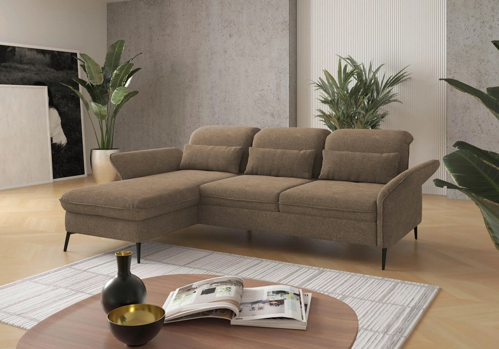 XXXLutz ROHOVÁ SEDAČKA, textil, světle hnědá Sit & More - Sedací soupravy - 000144011882