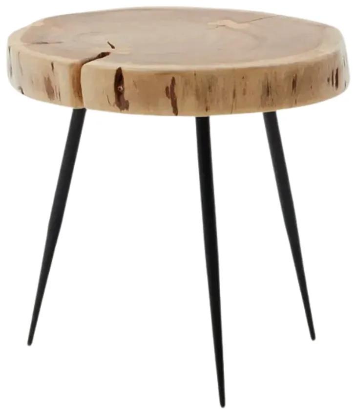 Dřevěný odkládací stolek Kave Home Eider II. 45 cm