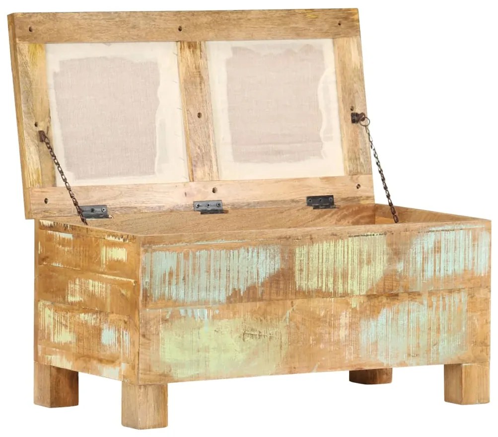 vidaXL Úložná lavice masivní recyklované dřevo 80 x 40 x 40 cm
